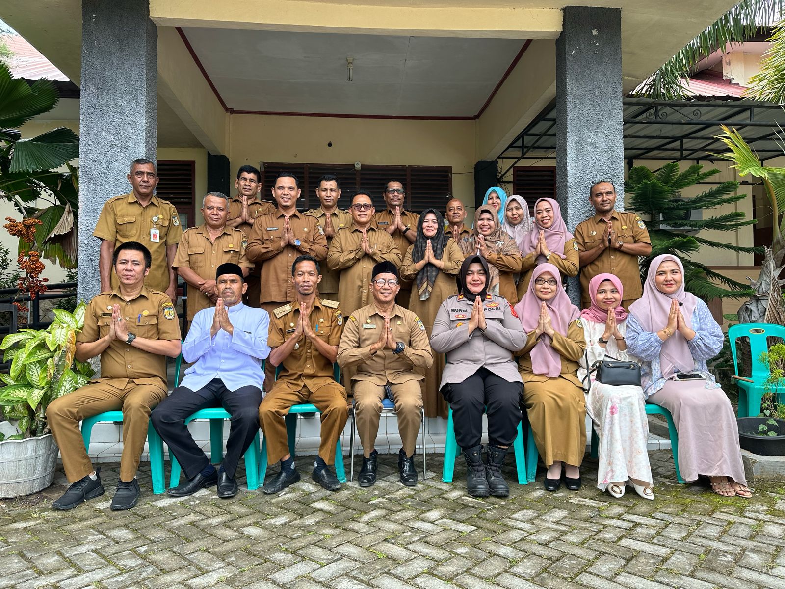 Pasca Libur Lebaran, Muspika Kecamatan Jaya Baru Gelar Halal Bihalal