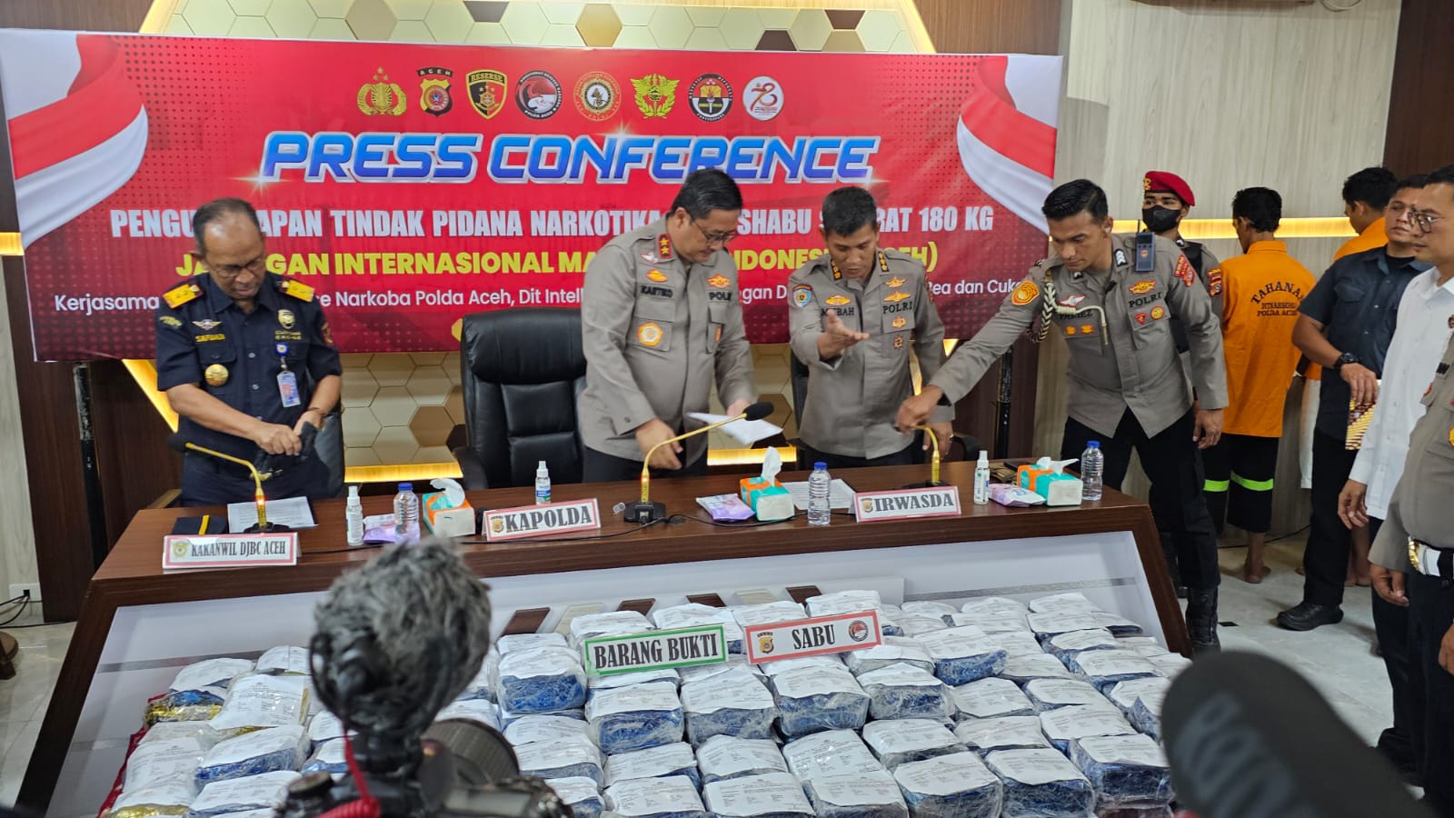 Petugas Gagalkan Penyelundupan 180 Kg Sabu dari Malaysia ke Aceh